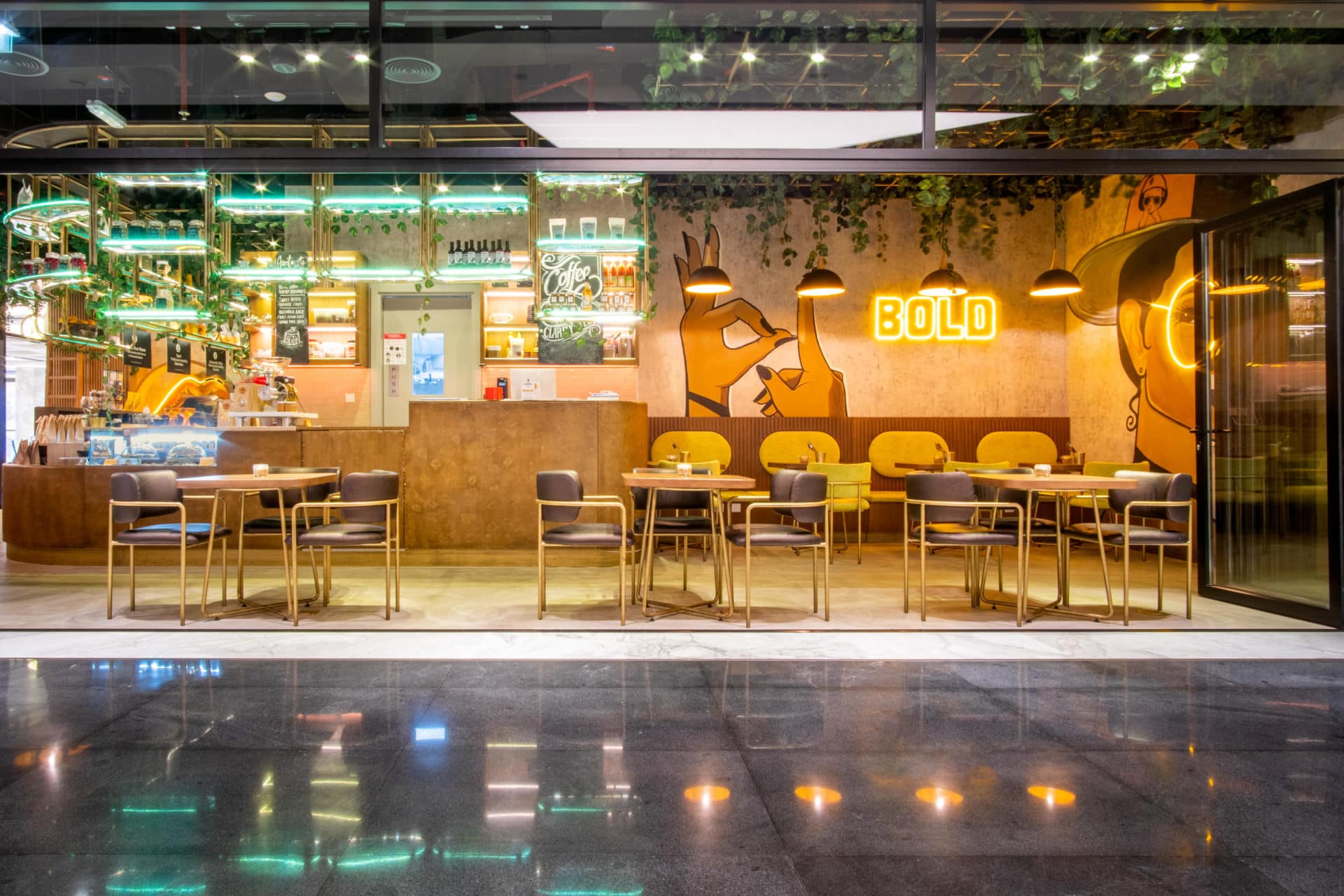 The Bowl One restaurant by Designsmith is full of fun and spunk!