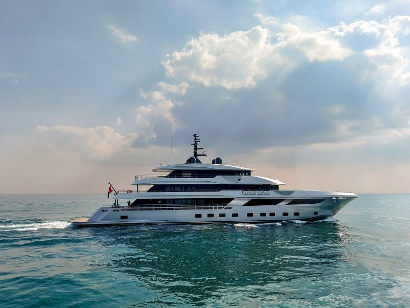 Mega-yacht Majesty 175 completes maiden sea trial - Design Middle East
