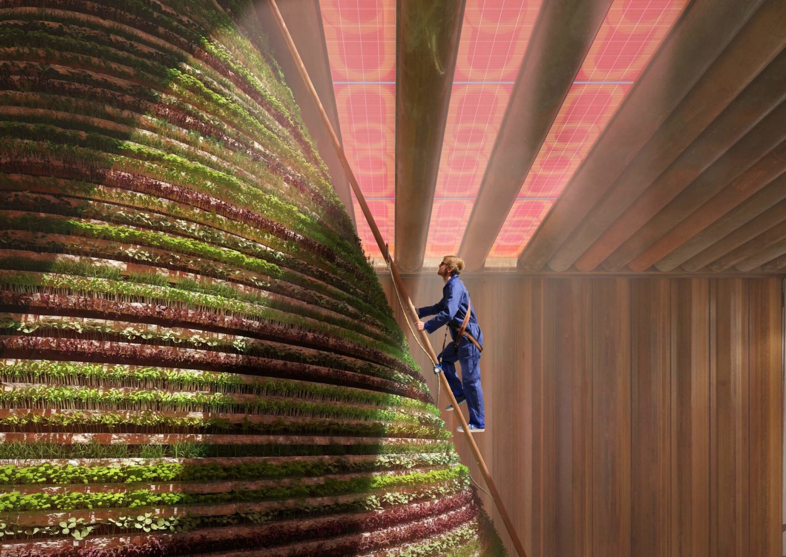 The Netherlands Pavilion installs solar skylights by Marjan van Aubel ...