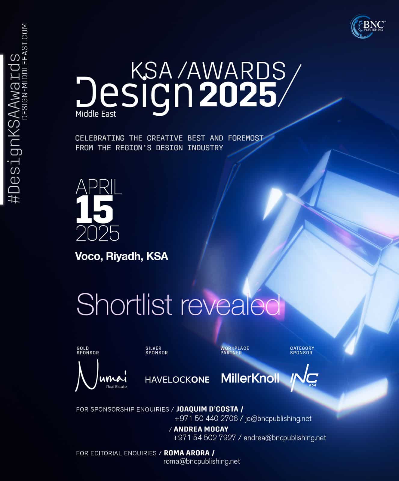 Shortlist Announced: Design Middle East Awards KSA 2025 - Design Middle East